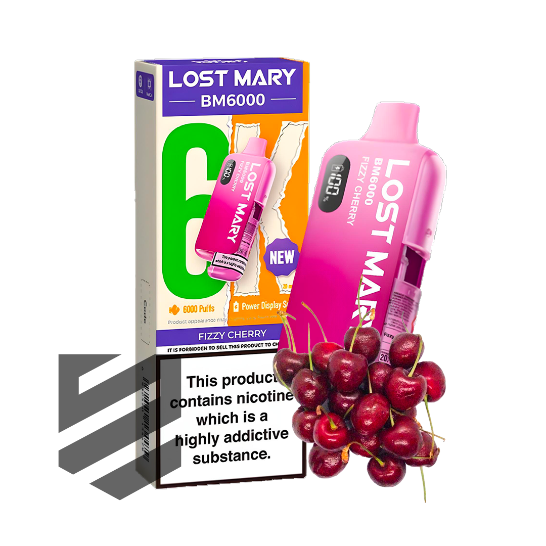 LOST MARY BM6000 | Fizzy Cherry | Vape Kit – Snustrend - Snus, Vapes ...